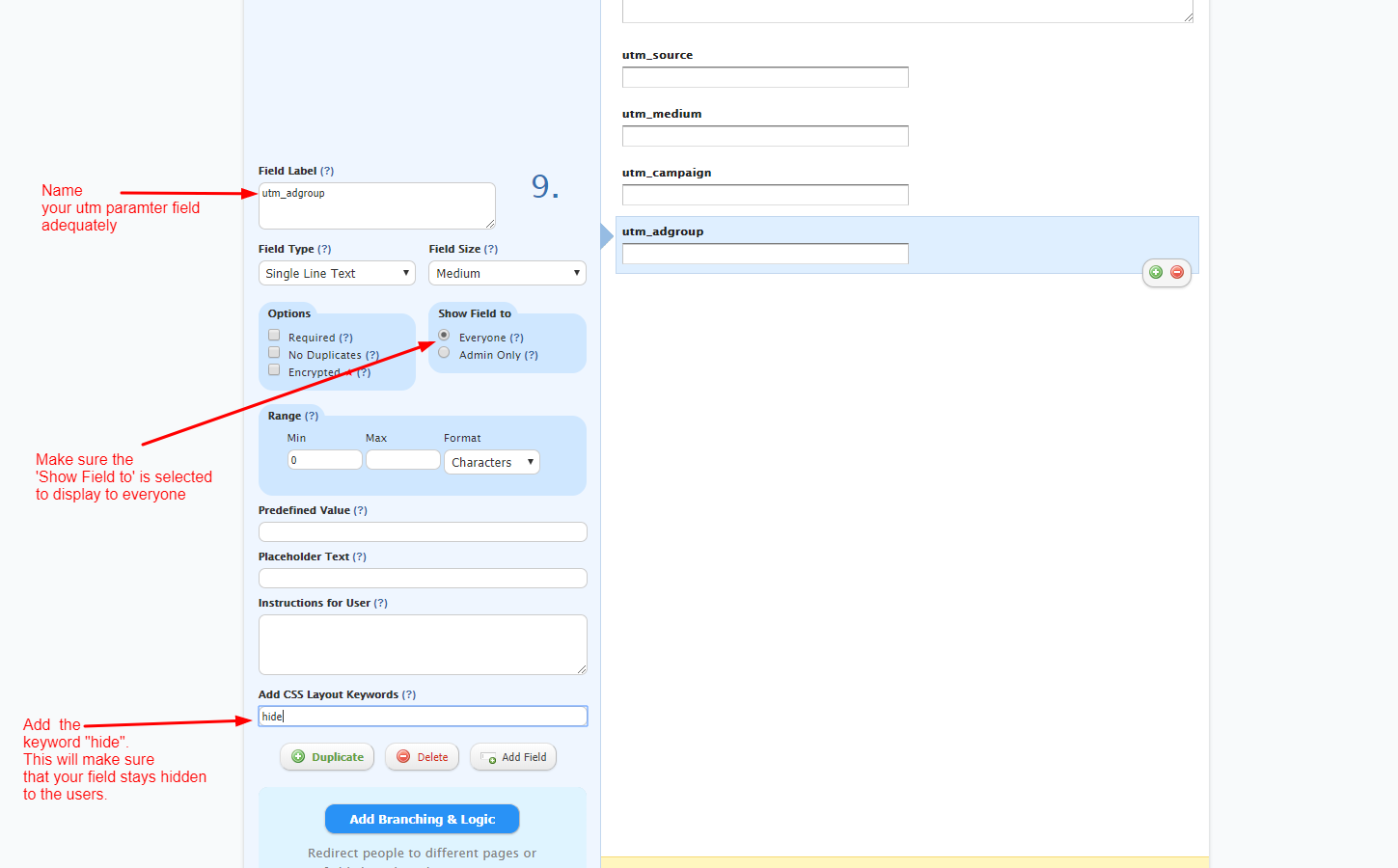 How to Add UTM Parameters to Wufoo Form Submissions - 99 Robots