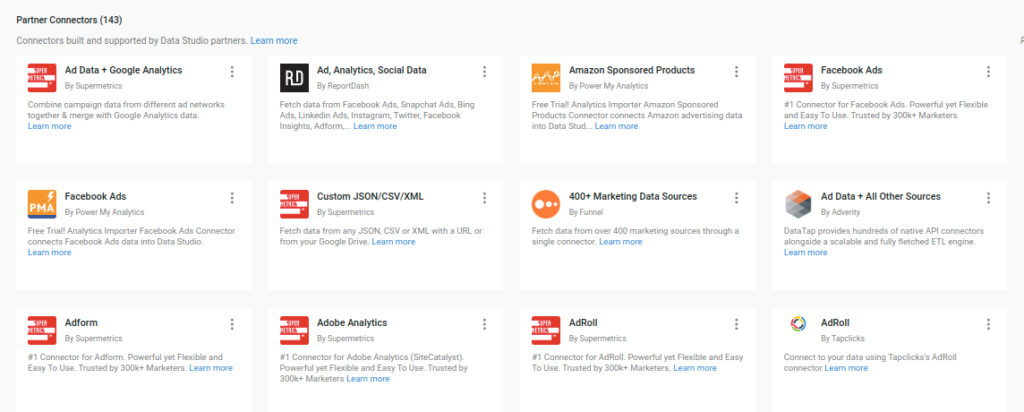 The Best Data Connectors for Google Data Studio - 99 Robots